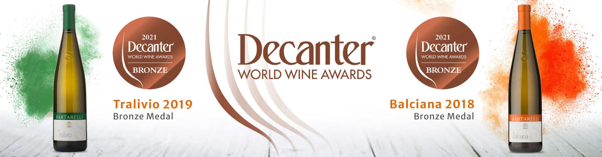 Decanter World Wine Awards: Balciana and Tralivio win the Bronze Medal ...